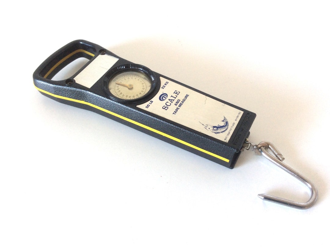 Vintage Fisherman's Scale With Tape Measure, Mariner Fish Weighing ...