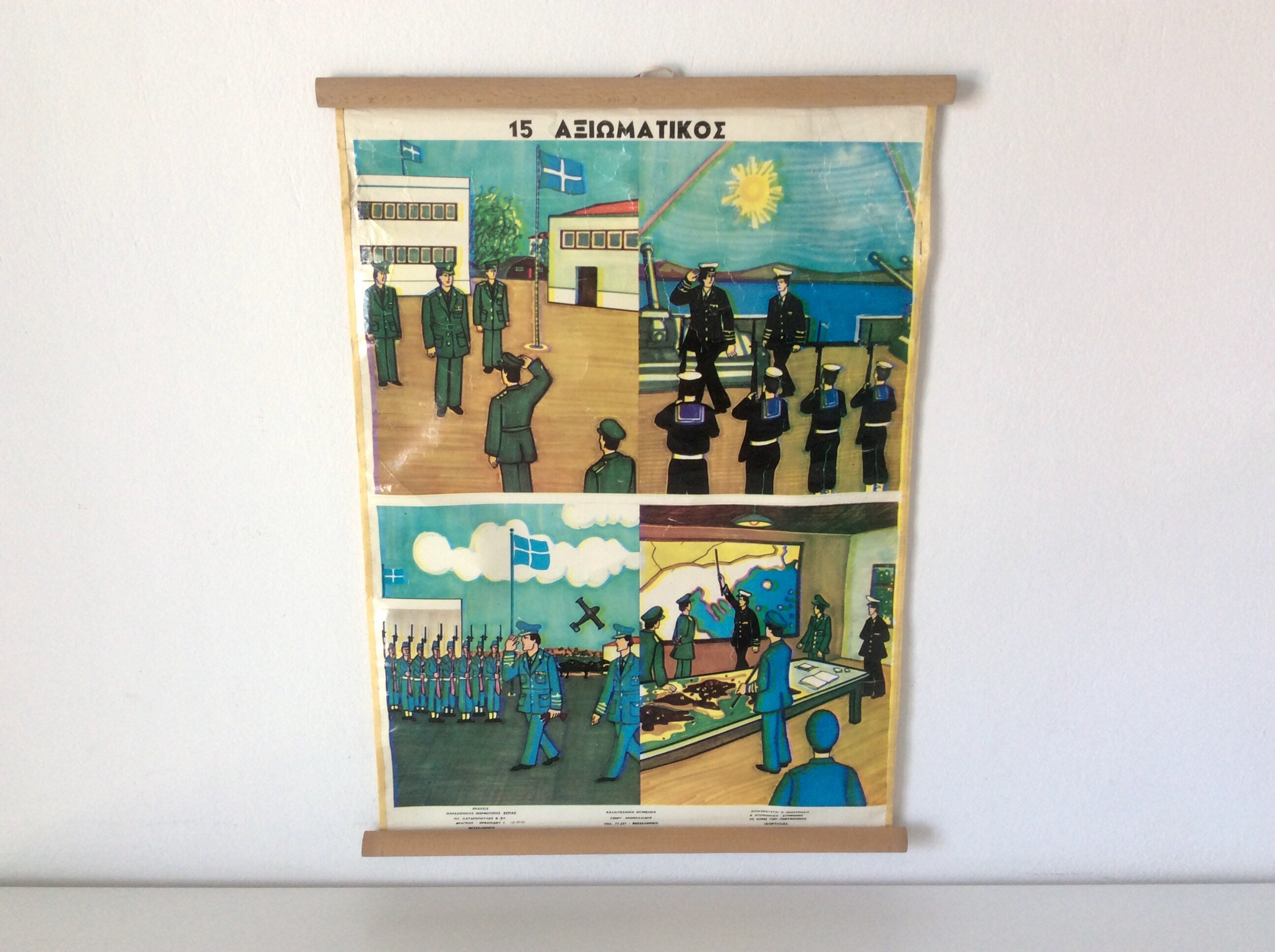 Vintage Pull Down Chart Professions Chart Old School Chart - Etsy