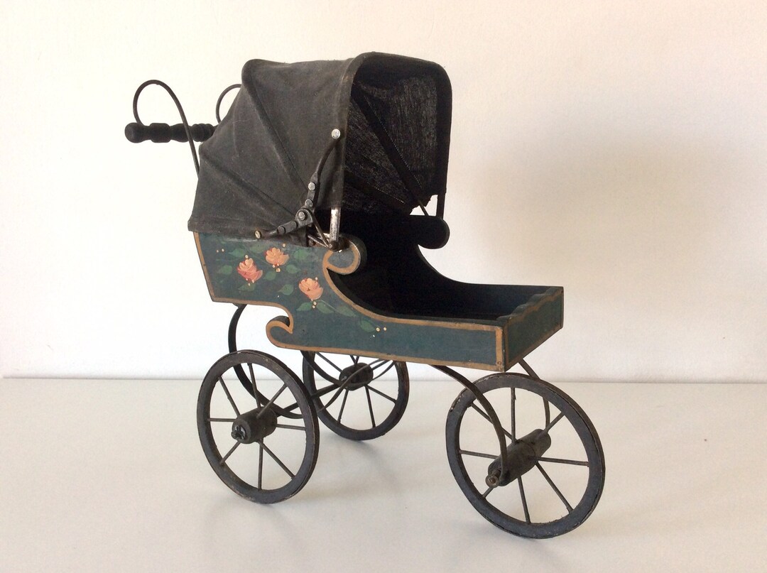 Authentic Antique 1970's Doll's Pushchair, Vintage Doll Carriage Pram ...