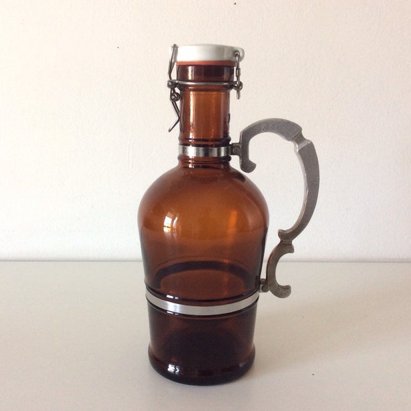 Amber Glass Jug - Etsy