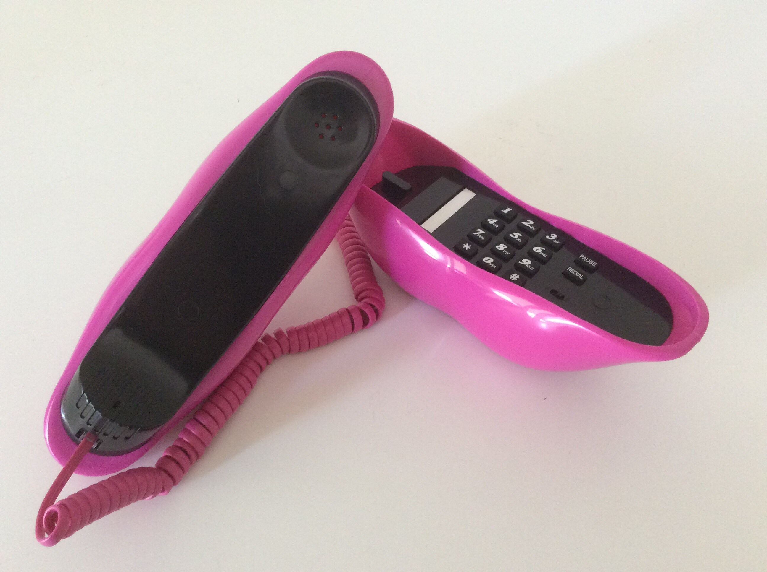 Vintage Hot Pink Lips Phone Vintage Pop Art Pink Lips Dial | Etsy