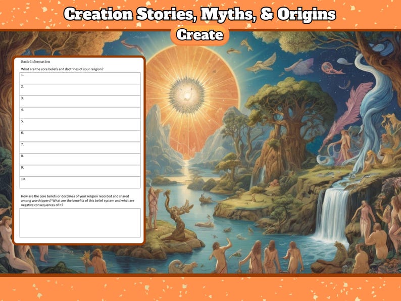 Religion Builder - Worldbuilding Workbook - Writing Prompts for Fantasy ...
