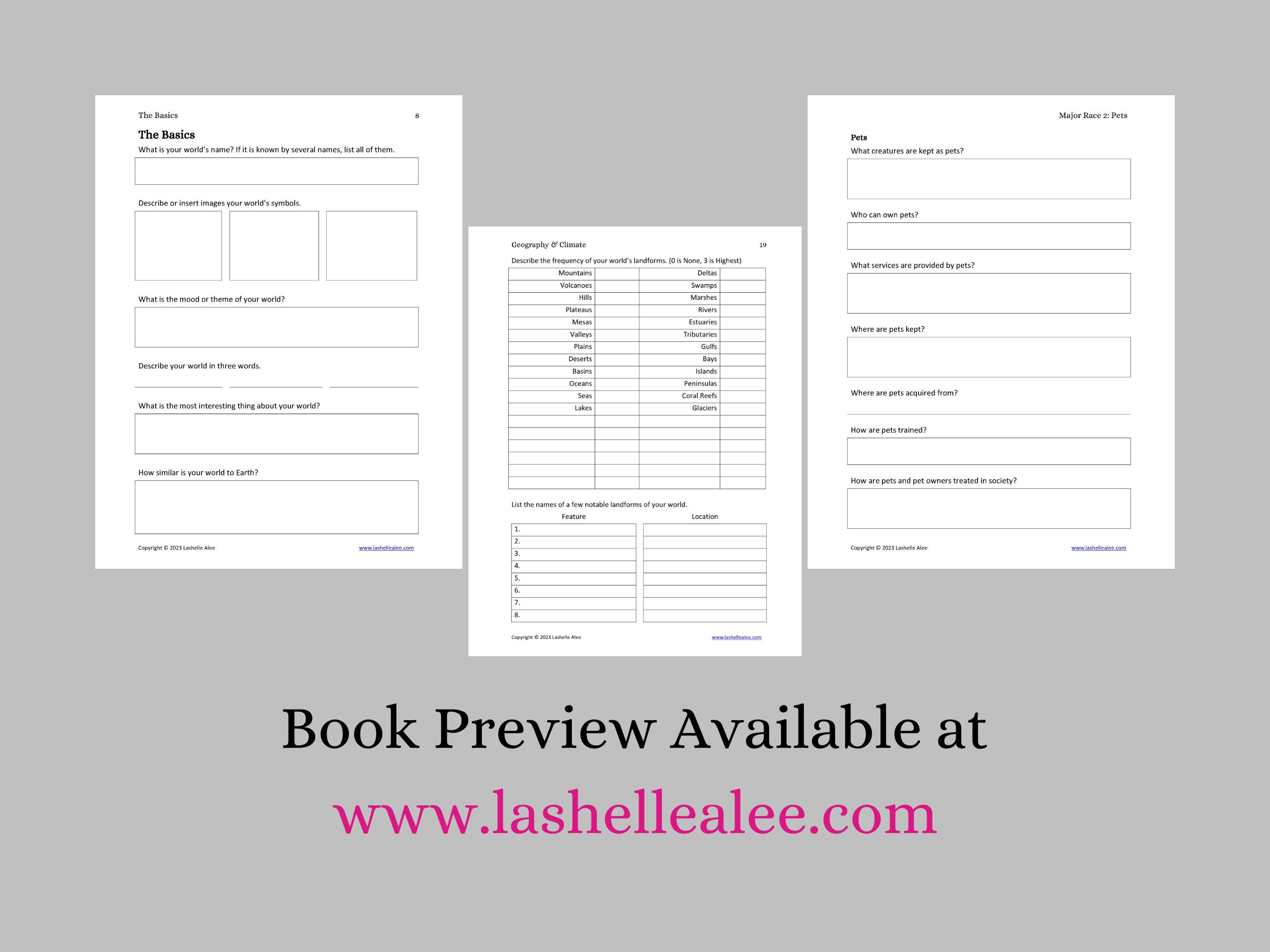 World Builder Worldbuilding Workbook Editable PDF for Writers & Dungeon ...