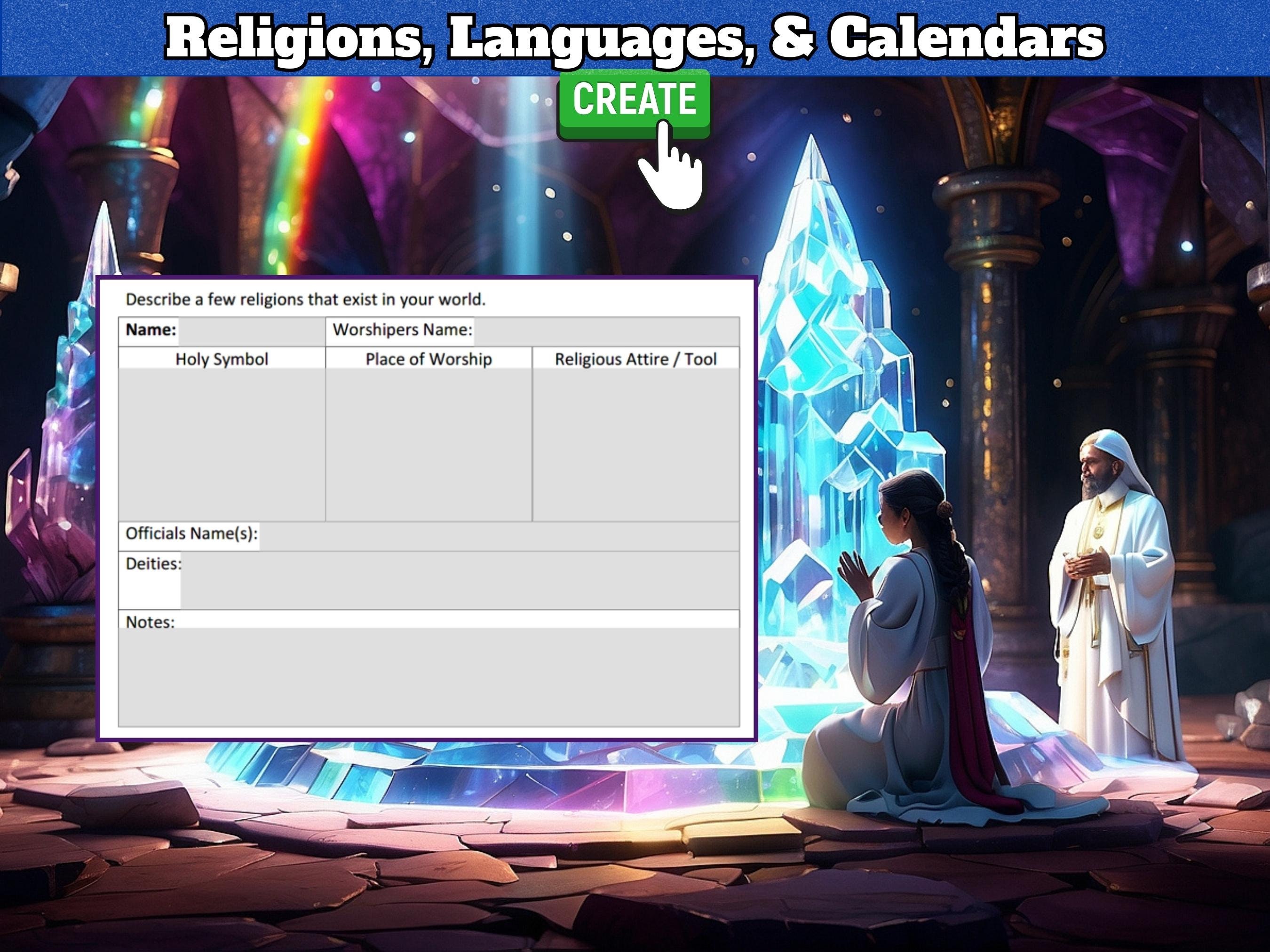 World Builder - Worldbuilding Workbook - Writing Prompts for Fantasy ...
