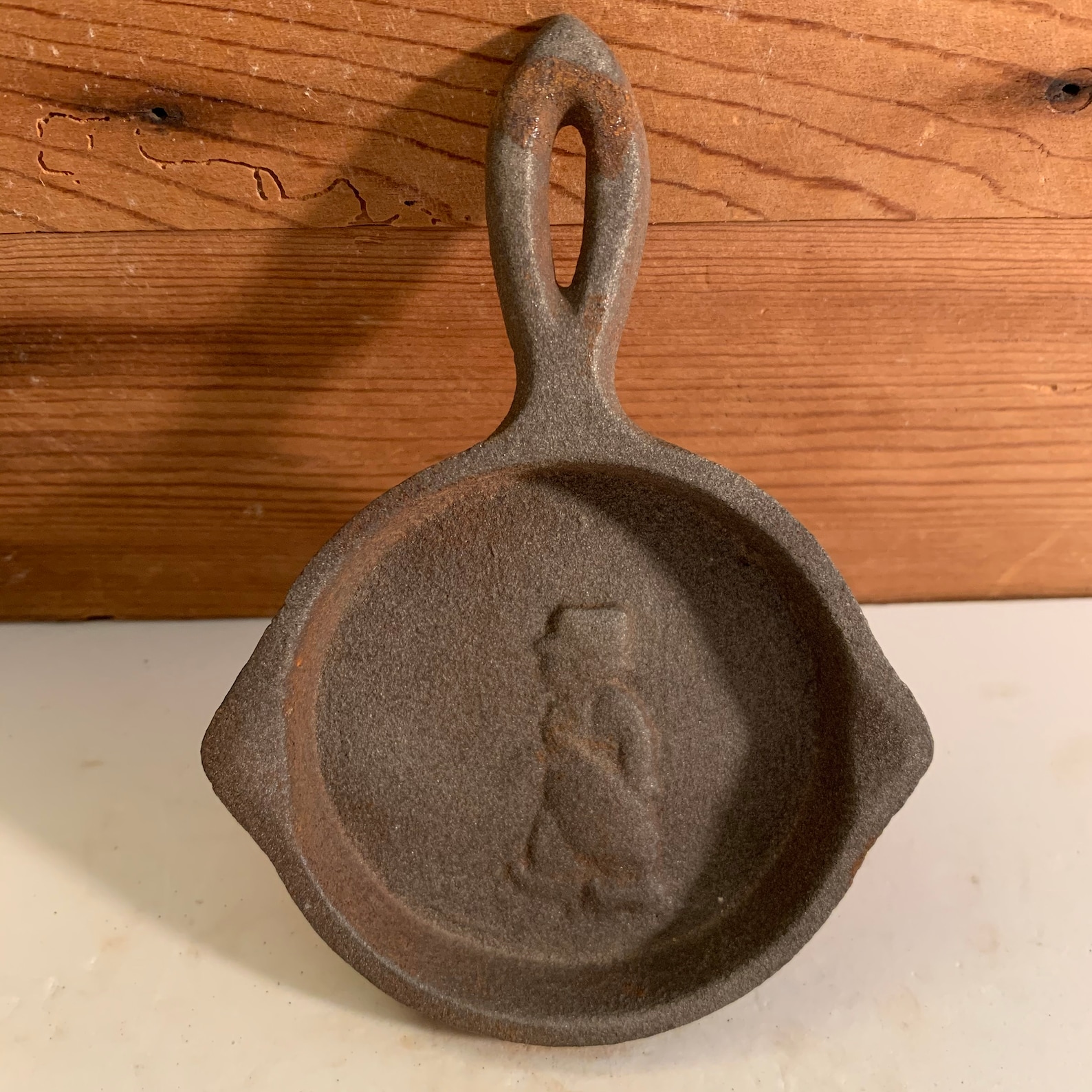 Vintage Cast Iron Miniature Skillet Pan Spoon Rest - Etsy