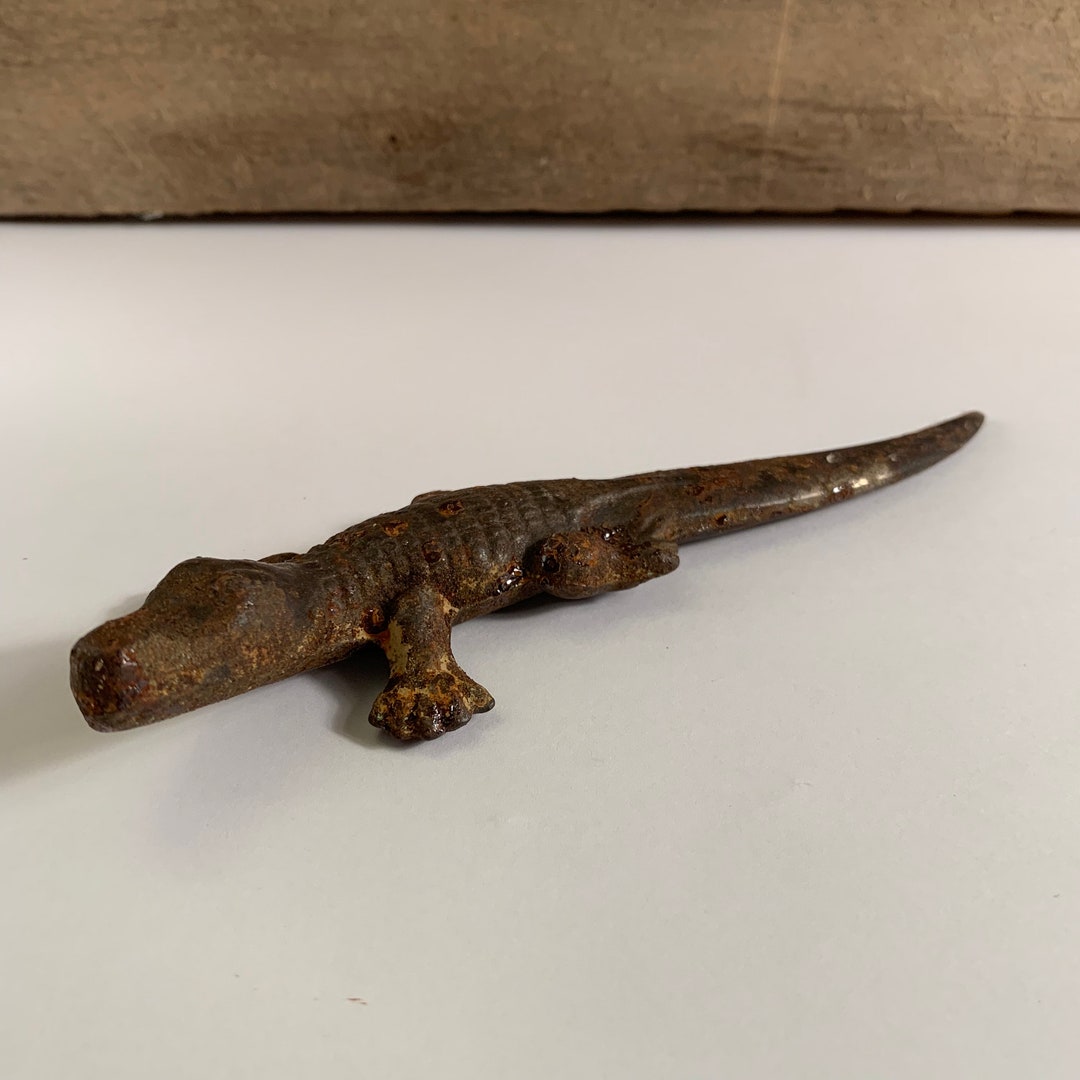 Rare Vintage Cast Iron Alligator Letter Opener - Rustic Décor ...