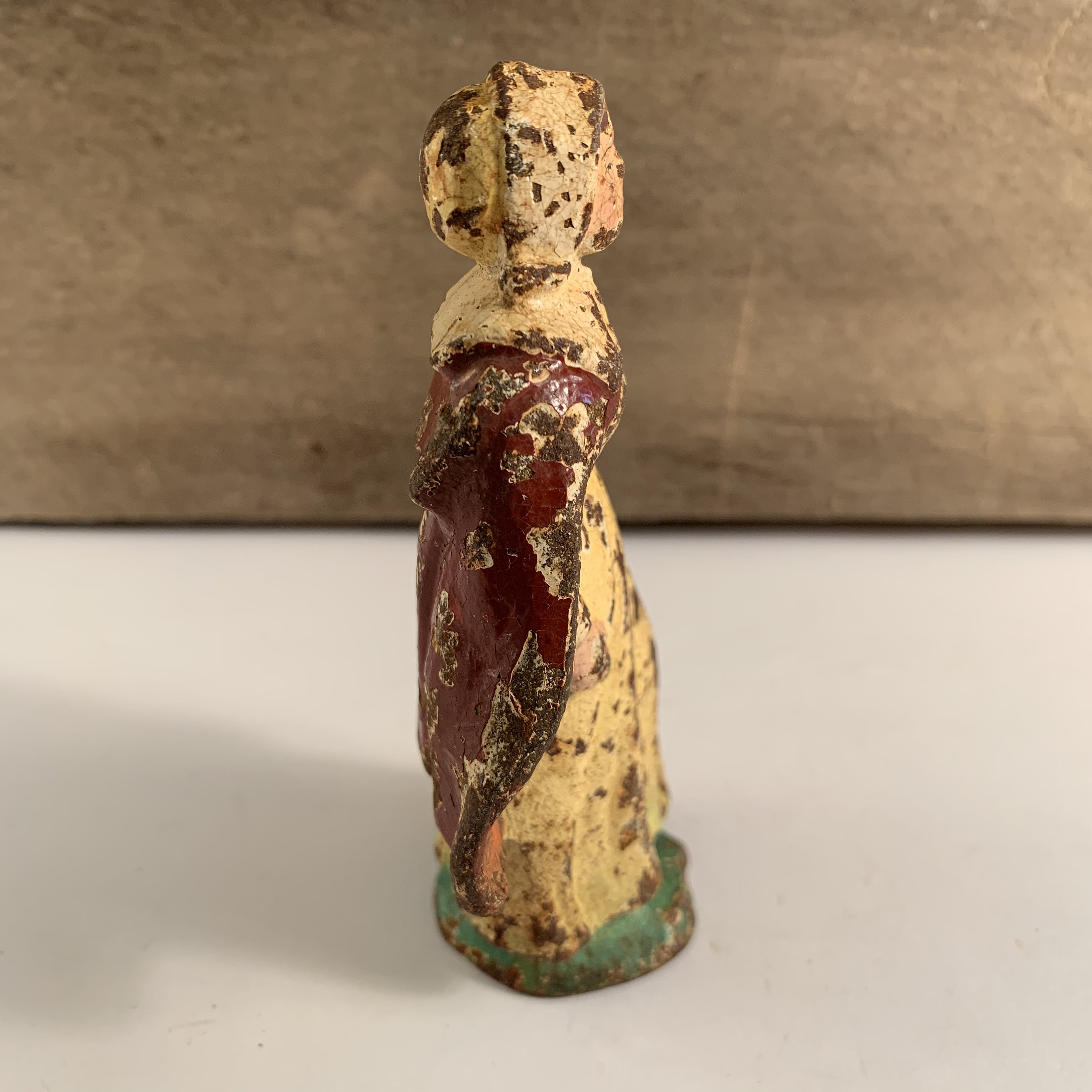 Vintage Cast Iron Amish Woman Statue Rustic Décor - Etsy