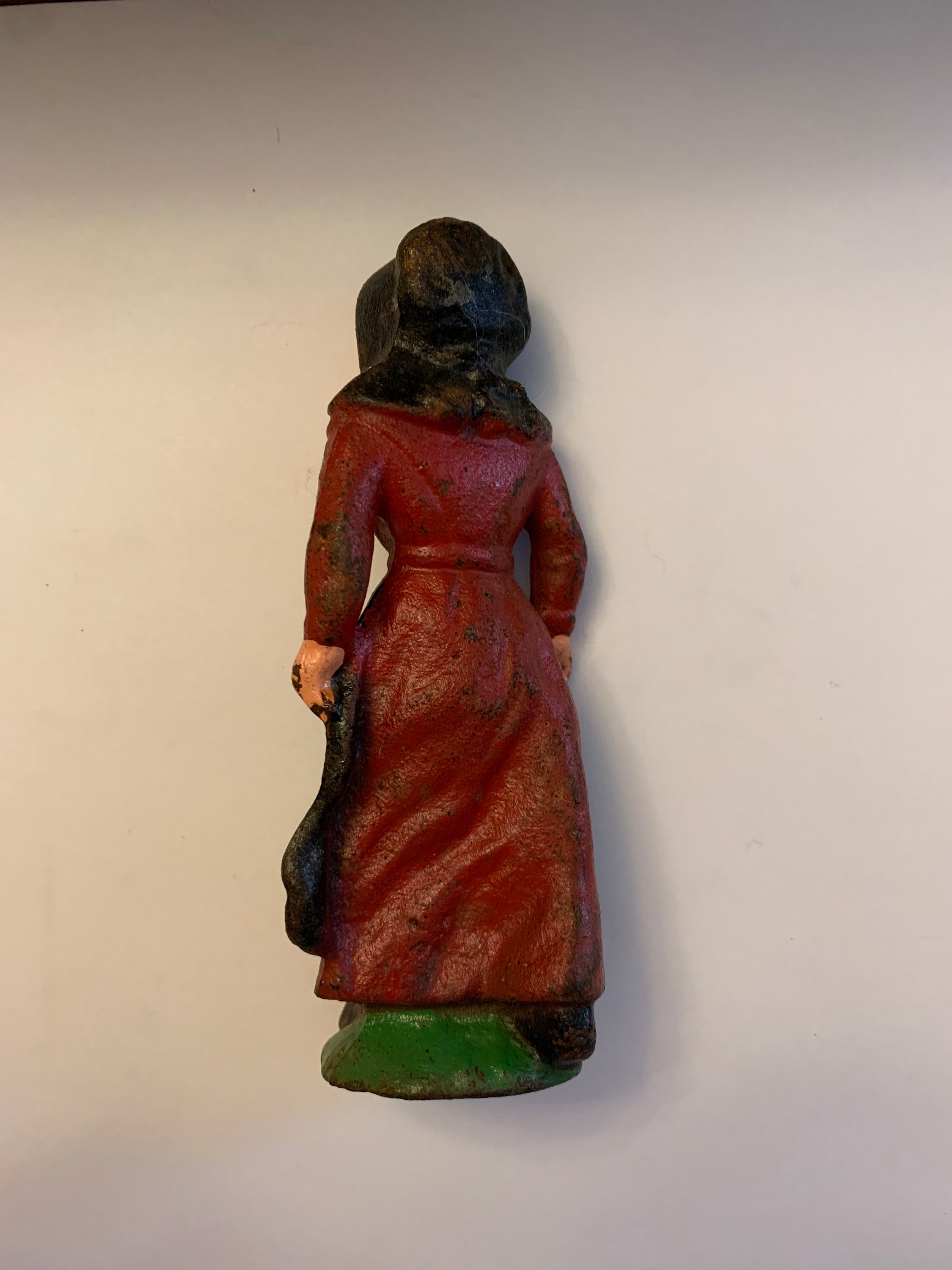 Vintage Cast Iron Pilgrim/amish Woman Statue Rustic Décor - Etsy