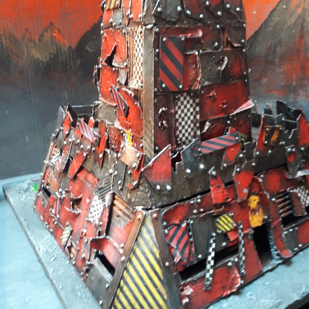 Warhammer 40k Ork Base. Scenery / Terrrain - Etsy