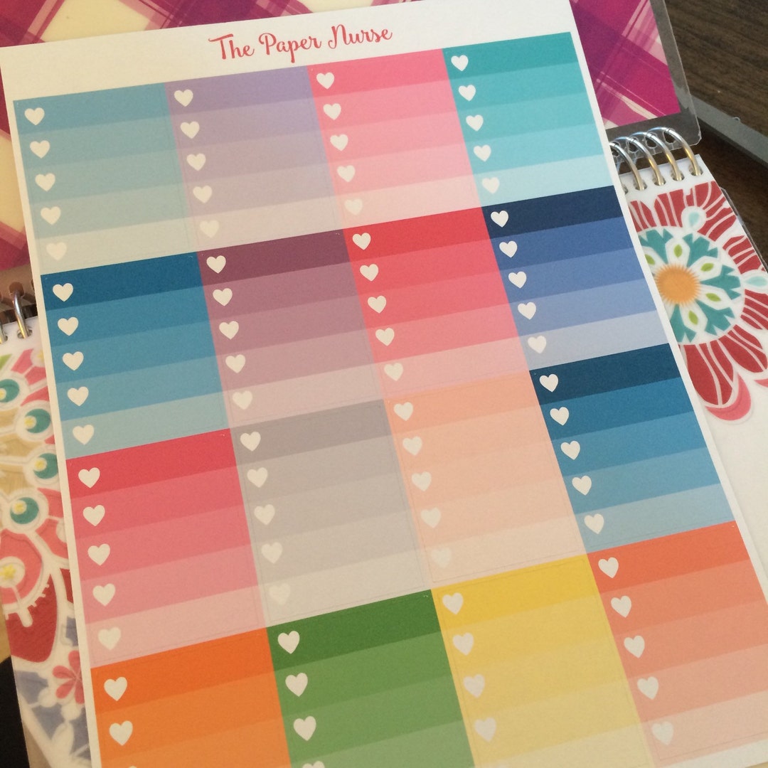 Multicolor Ombre to Do List Full Boxes for Erin Condren Life Planner ...