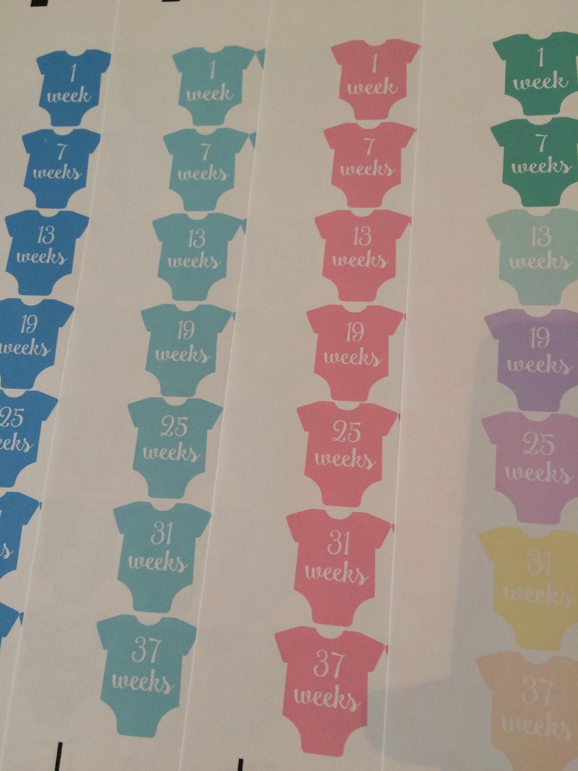 Pregnancy Weeks Countdown for Use With Erin Condren Life Planner, Happy ...