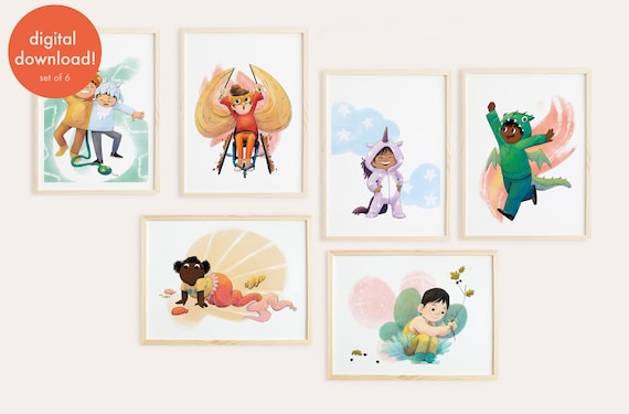 Mythical Creatures Nursery Decor Nursery Prints Fantasy | Etsy