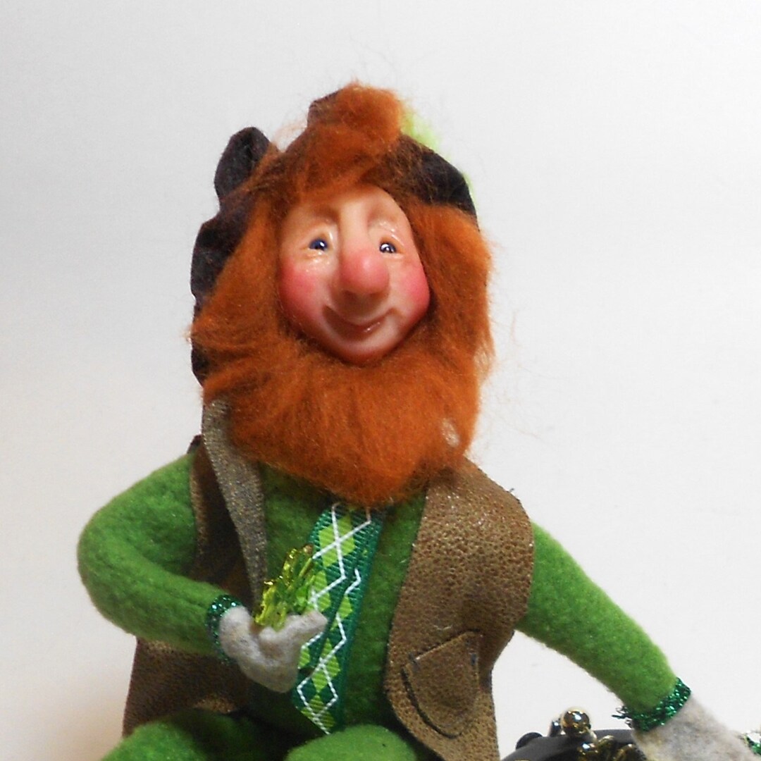 Handmade Leprechaun, Irish Elf, Fantasy Doll, Posable Elf Doll, Magic ...