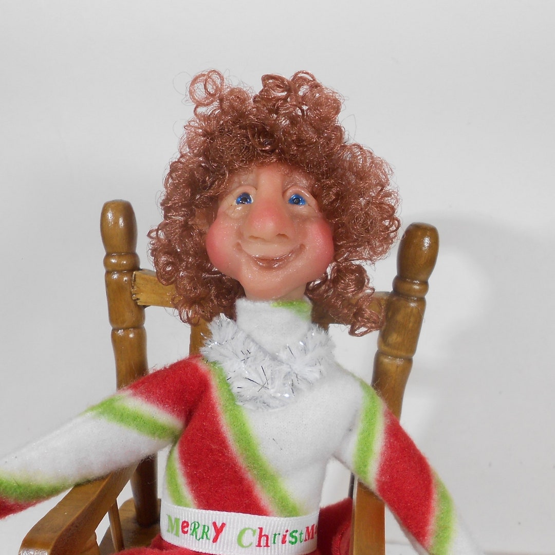 Christmas Girl Elf Doll, Santa's Helper, Shelf-sitter Elf, Original ...