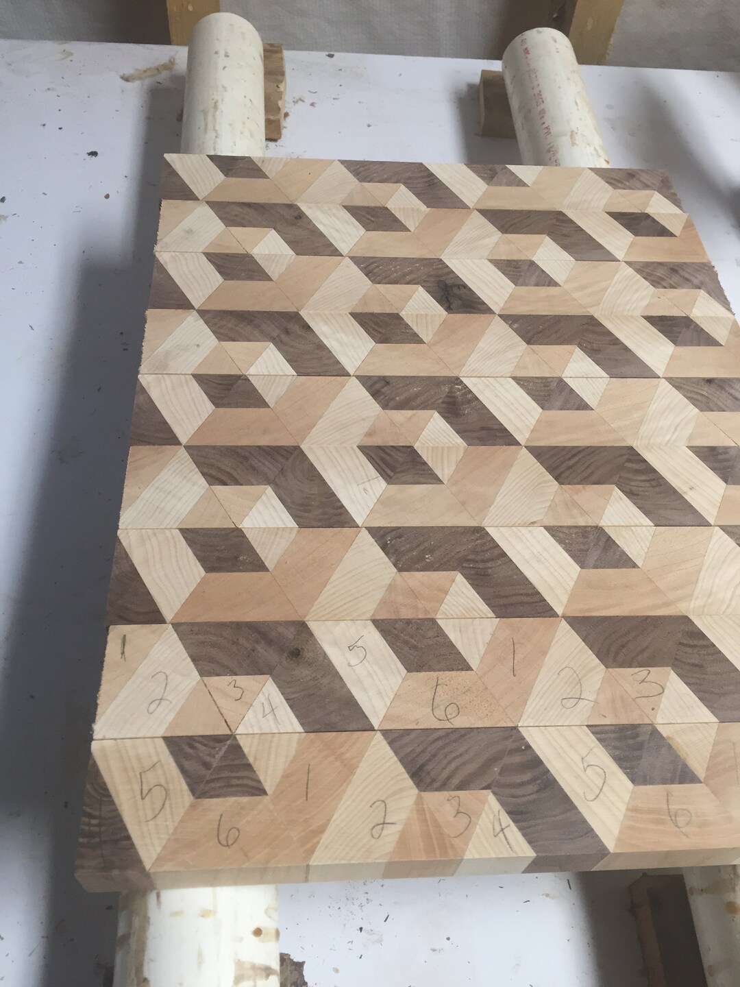 How to Make a Double-pop Cutting Board - WITHOUT Hexagons! - Etsy