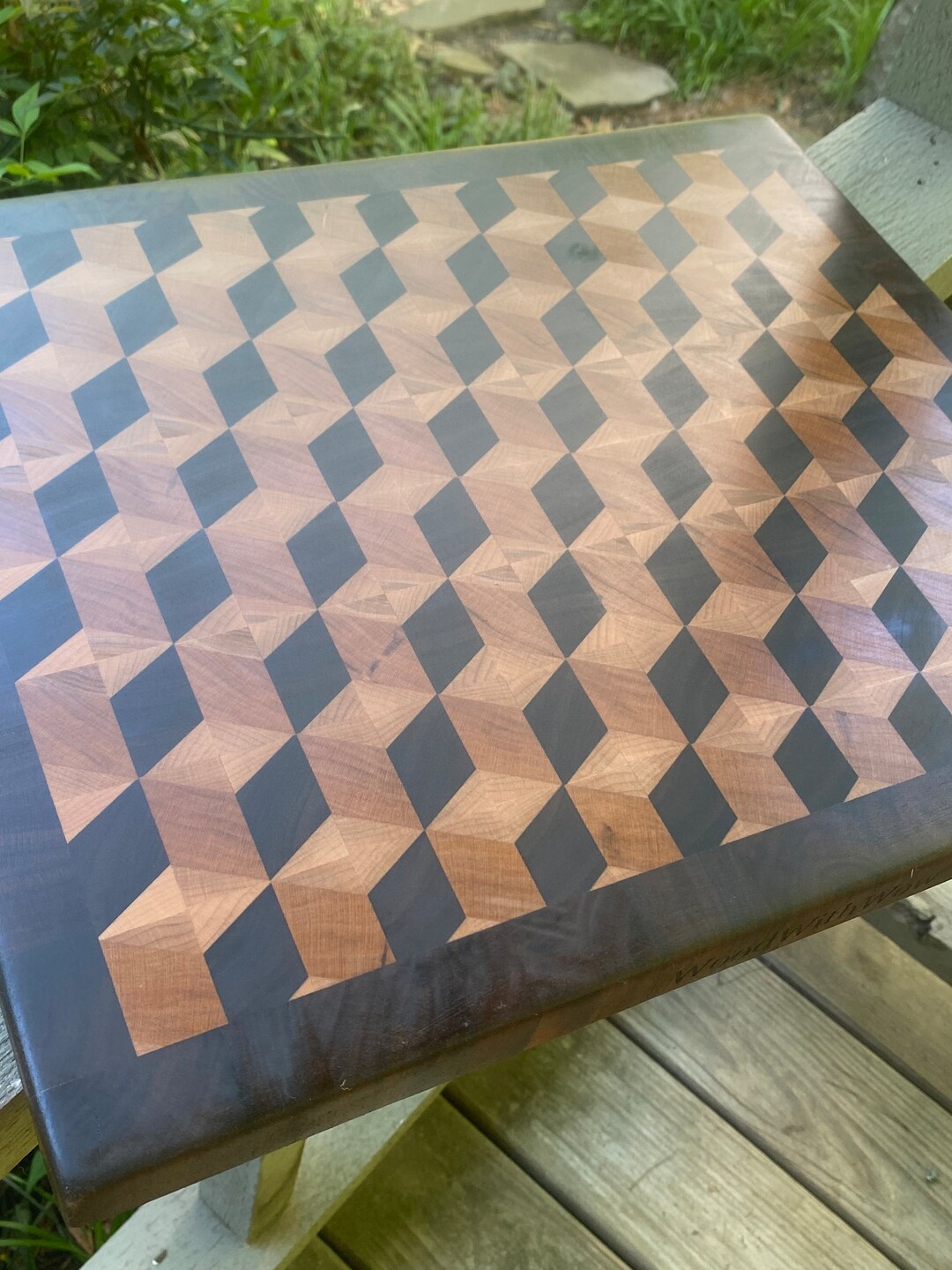 Tumbling Cubes Cutting Board - Etsy