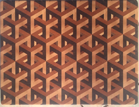 How to make the 3 D Interlocking Cube cutting board
