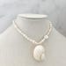 Large Shell Necklace Boho Seashell Necklace Large Seashell Pendant Boho ...