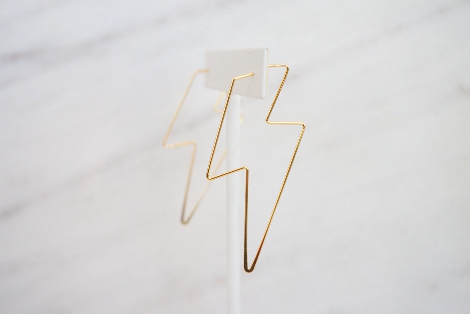 Gold Lightning Bolt Earrings Statement Bolt Earrings Gold Dainty ...