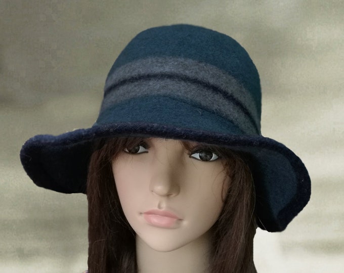 Women's Winter Hats, Felted Wool Hats, Winter Hats for Lady, Boiled ...