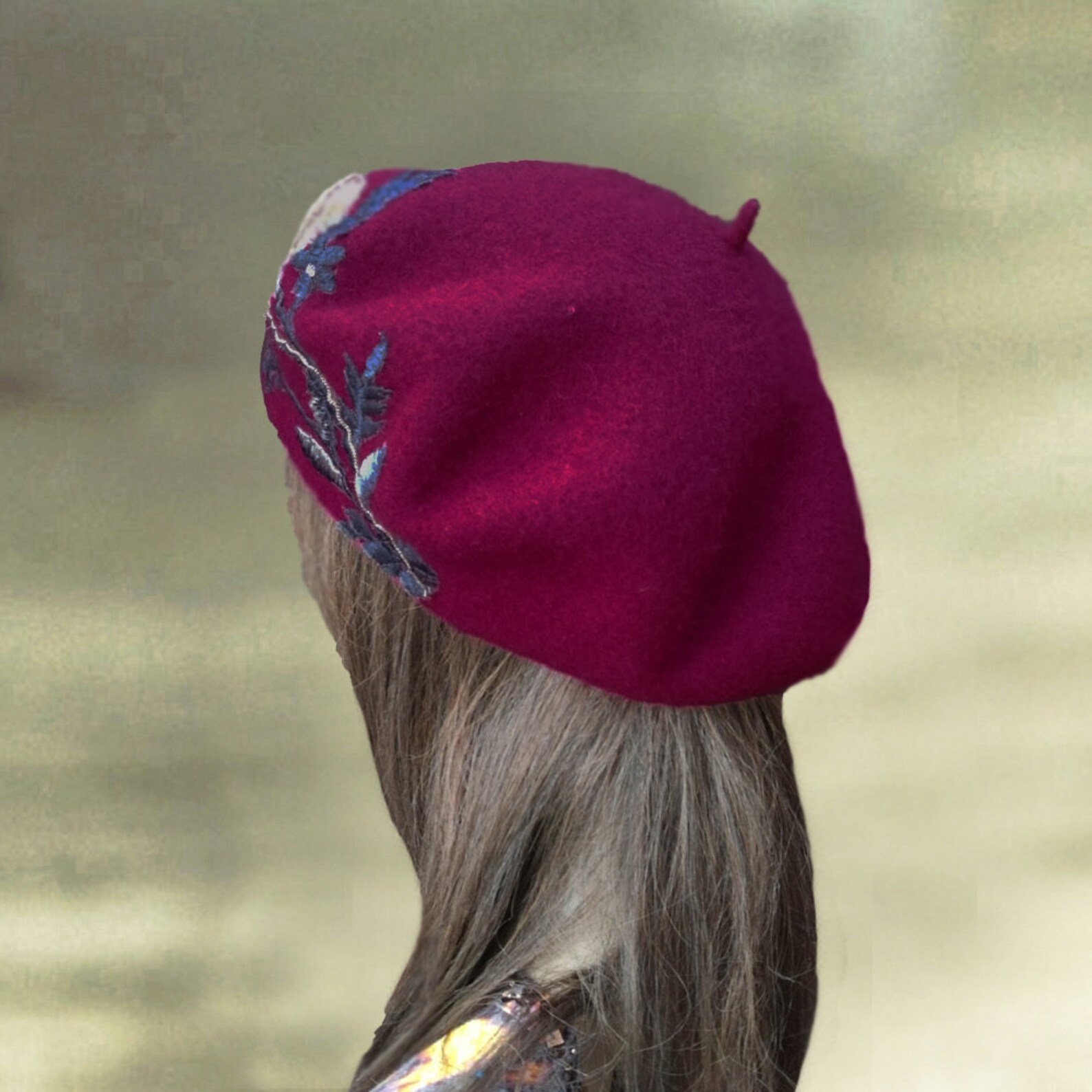 Felted Wool Beret Felt French Beret Womens Felt Beret - Etsy