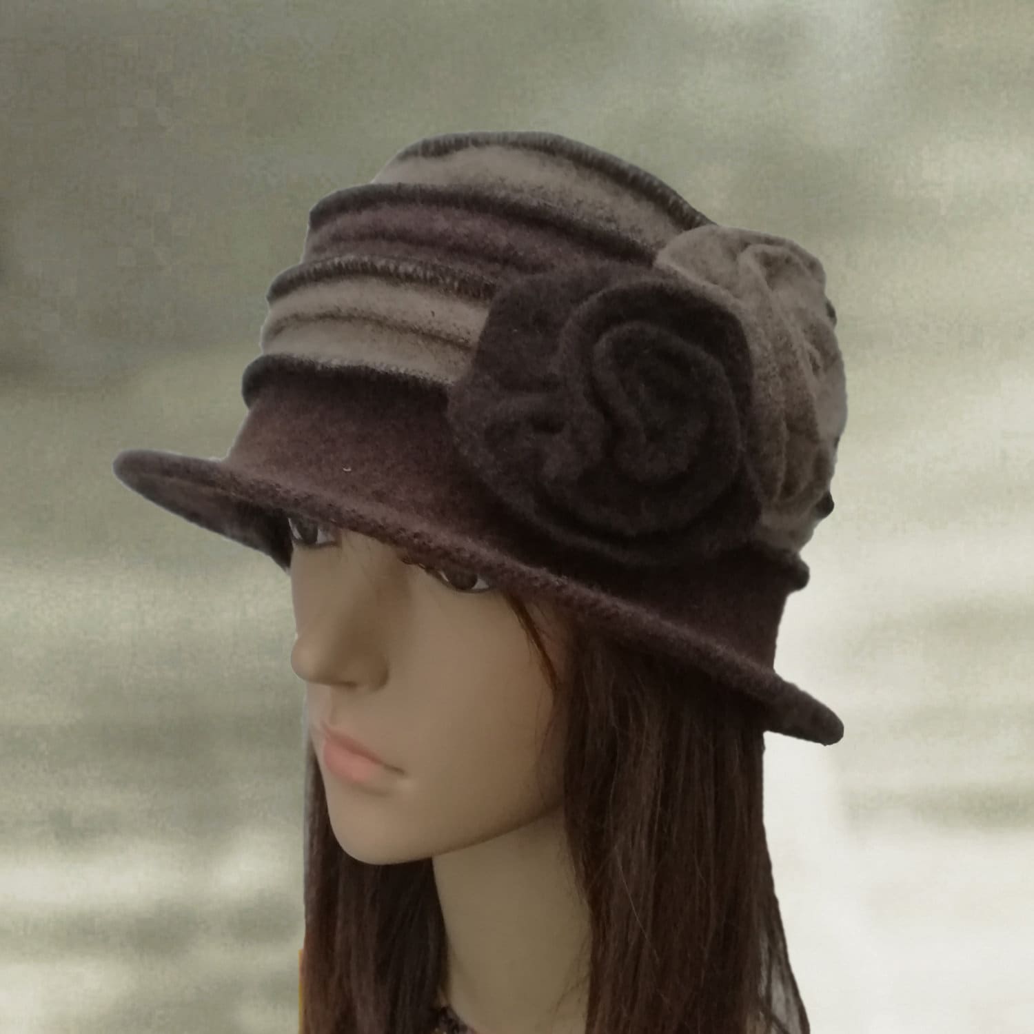 Women's winter hats Felted wool hats Boiled wool hat | Etsy