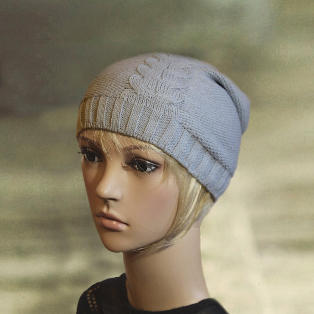 Knit Wool Hats, Knitted Wool Caps, Slouchy Knit Beanie, Knit Womens ...