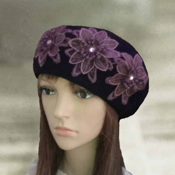 Felt Beret - Etsy