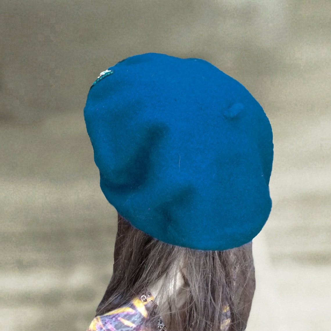 Winter Felt Hat Winter Felted Beret Womes Felt Beret Ladis - Etsy