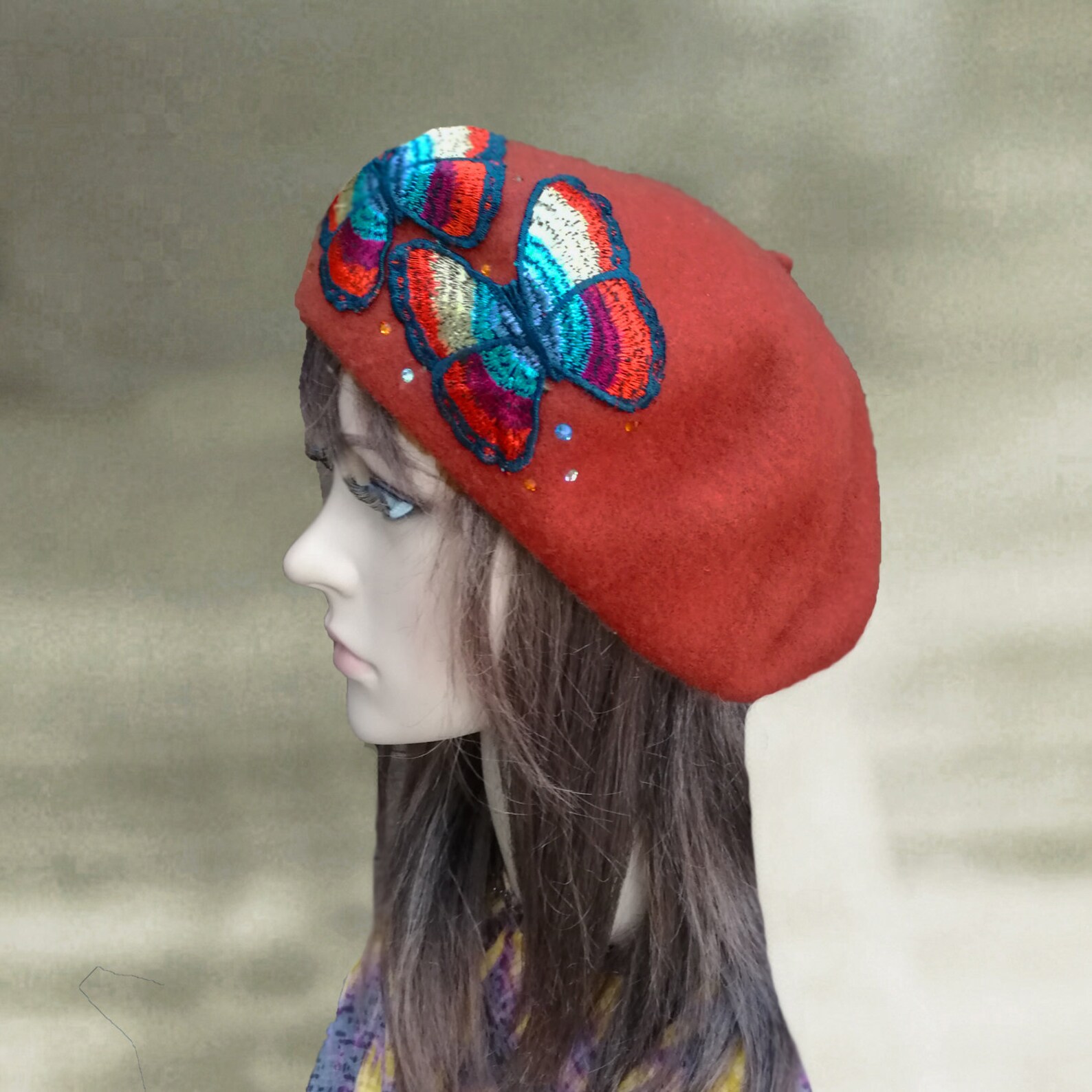 Winter beret women Wonter french beret Felted wool beret | Etsy