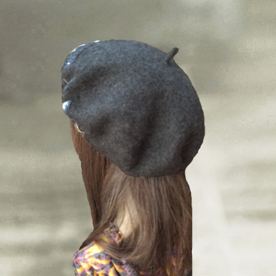 Womens Winter Beret Felted Wool Beret Felt Women's | Etsy