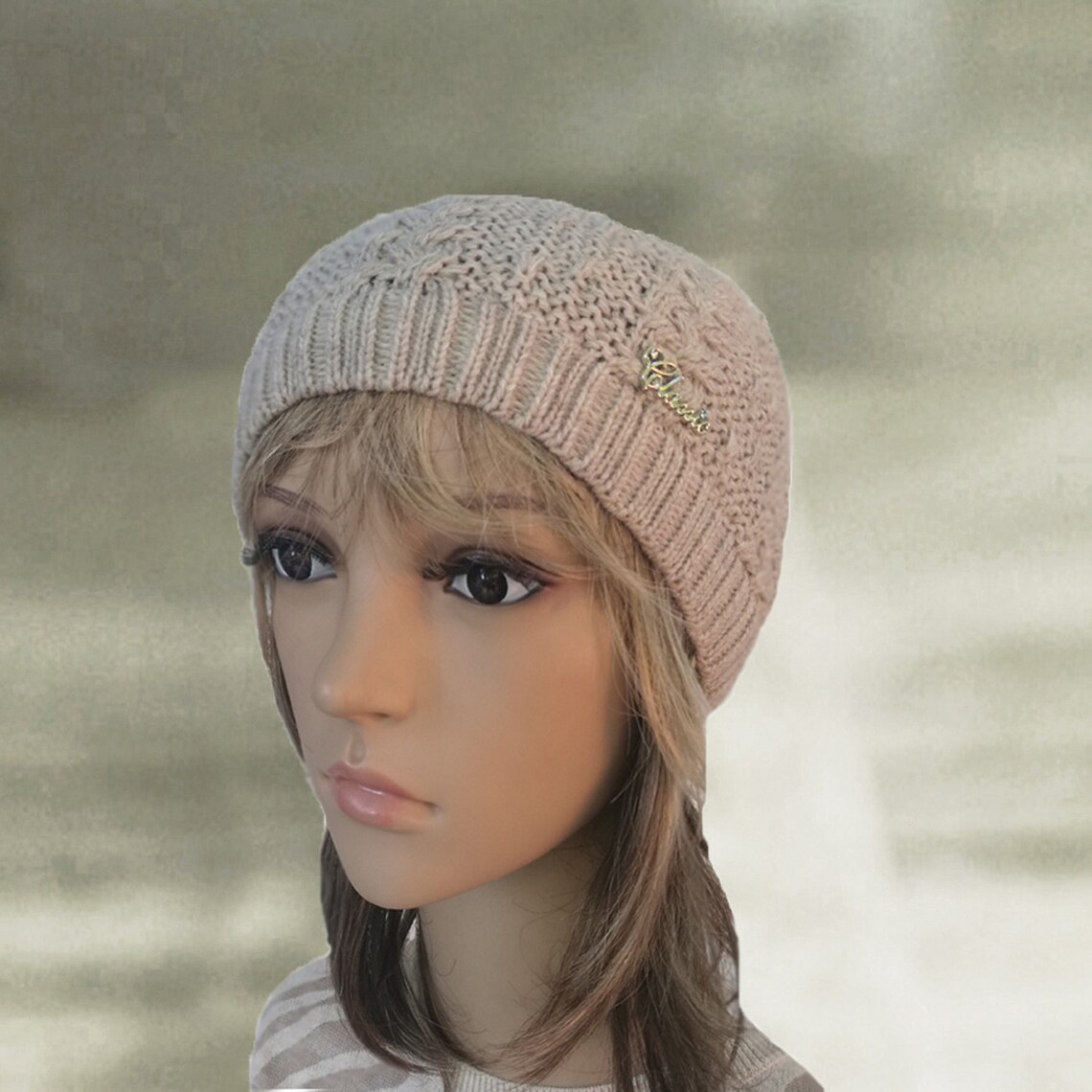 Wool Winter Hats Womens Winter Hats Black Knit Beanie Warm - Etsy