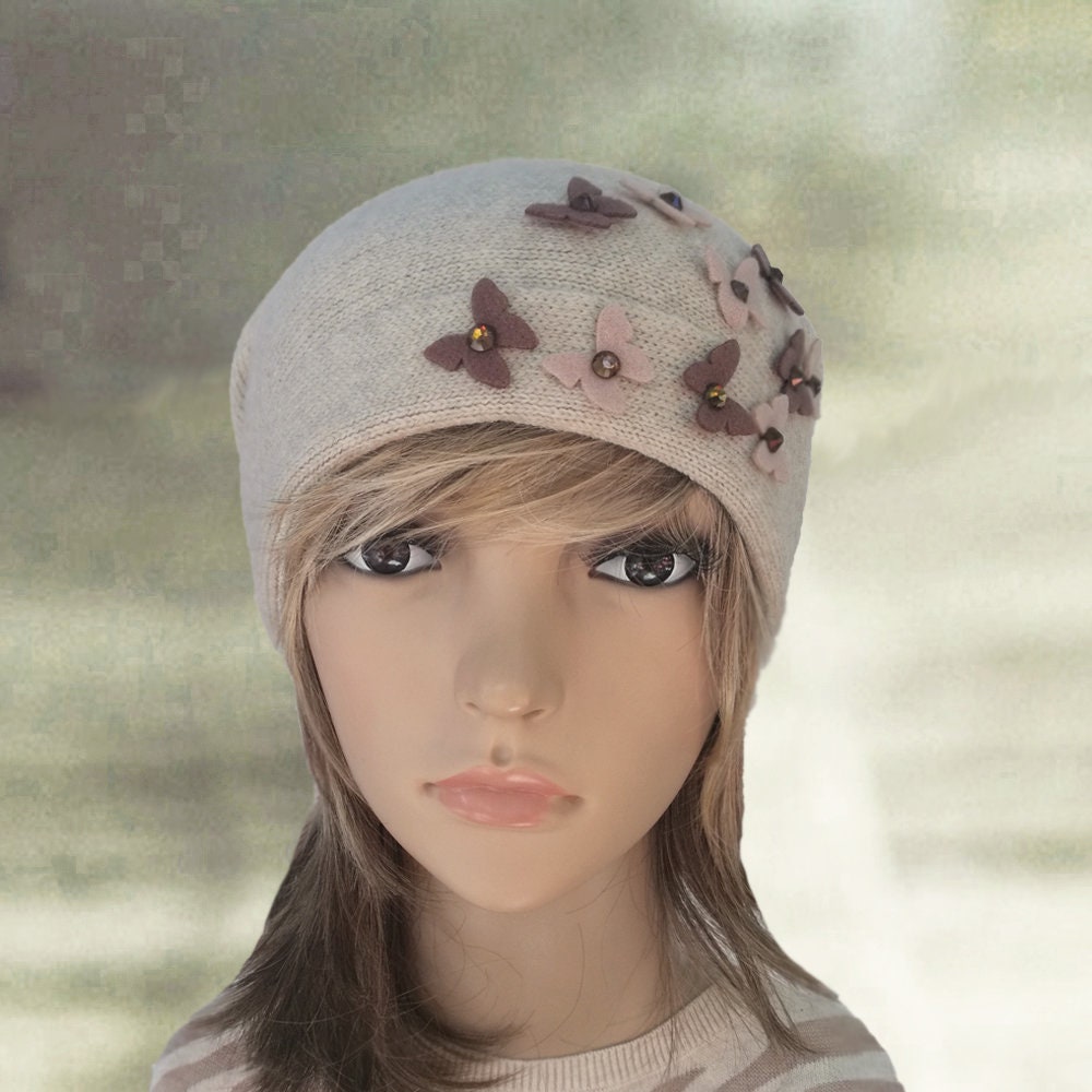 Gray Slouchy Hats Womens Gray Hats Slouch Beanie Hat - Etsy