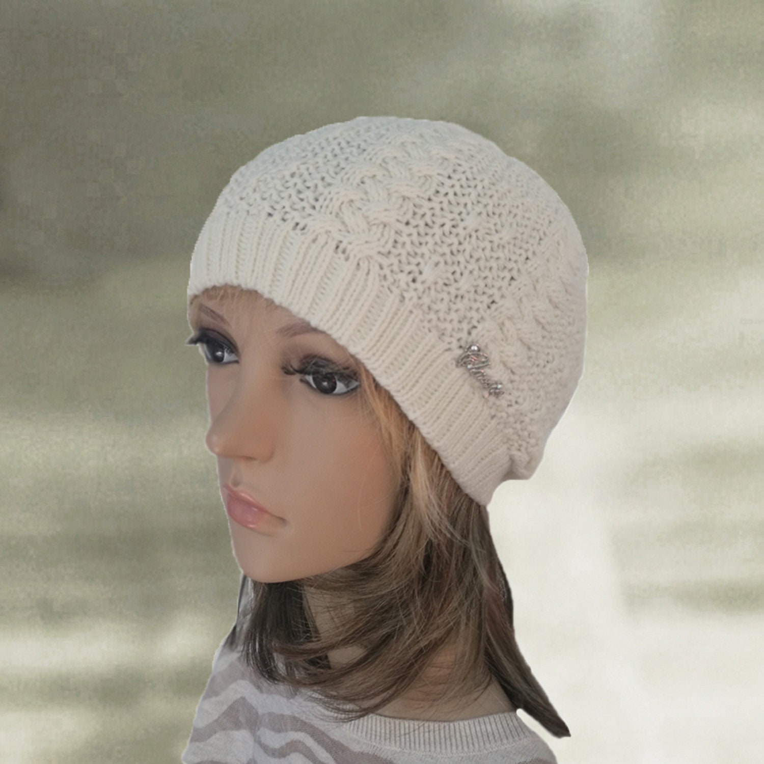 Wool Winter Hats Womens Winter Hats Black Knit Beanie Warm - Etsy