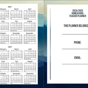 PRINTABLE Super Dad July - June Mountain Homeschool Planner 2024/2025 ...