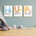 Nursery Alphabet Wall Art, Bible Watercolor Nursery Art, Bible Verse ...
