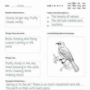 All of Creation: Nature Journal for Students (digital Download ...