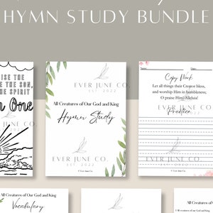 All Creatures of Our God and King Hymn Study, Homeschool Hymn Study ...