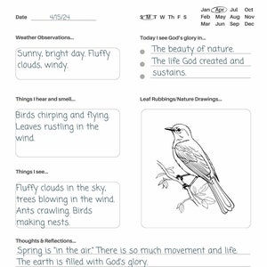 All of Creation: Nature Journal for Students (digital Download ...