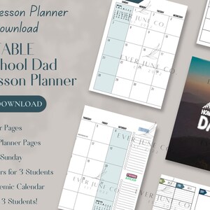 PRINTABLE Homeschool Dad July - June 2024/2025 Homeschool Planner With ...