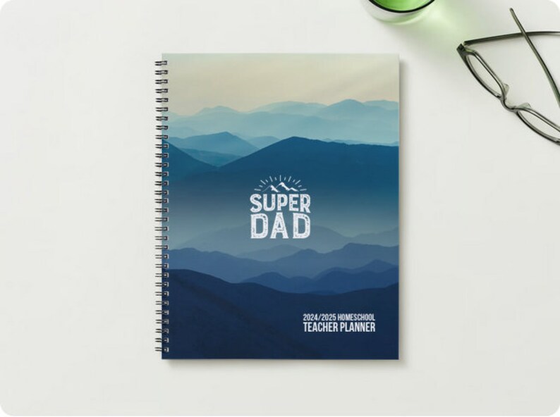 PRINTABLE Super Dad July - June Mountain Homeschool Planner 2024/2025 ...