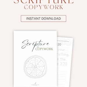 Bible Verse Copywork Bundle 1, 1st Grade, 2nd Grade, Homeschool ...