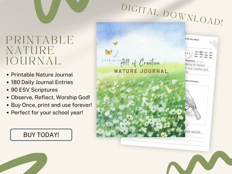All of Creation: Nature Journal for Students (digital Download ...