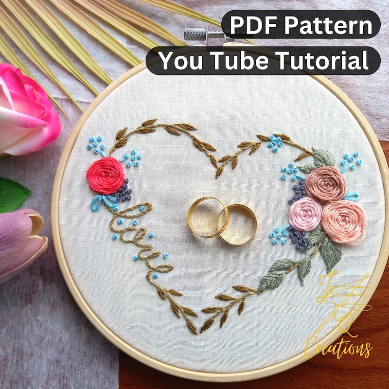 Wedding Embroidery Etsy 4004