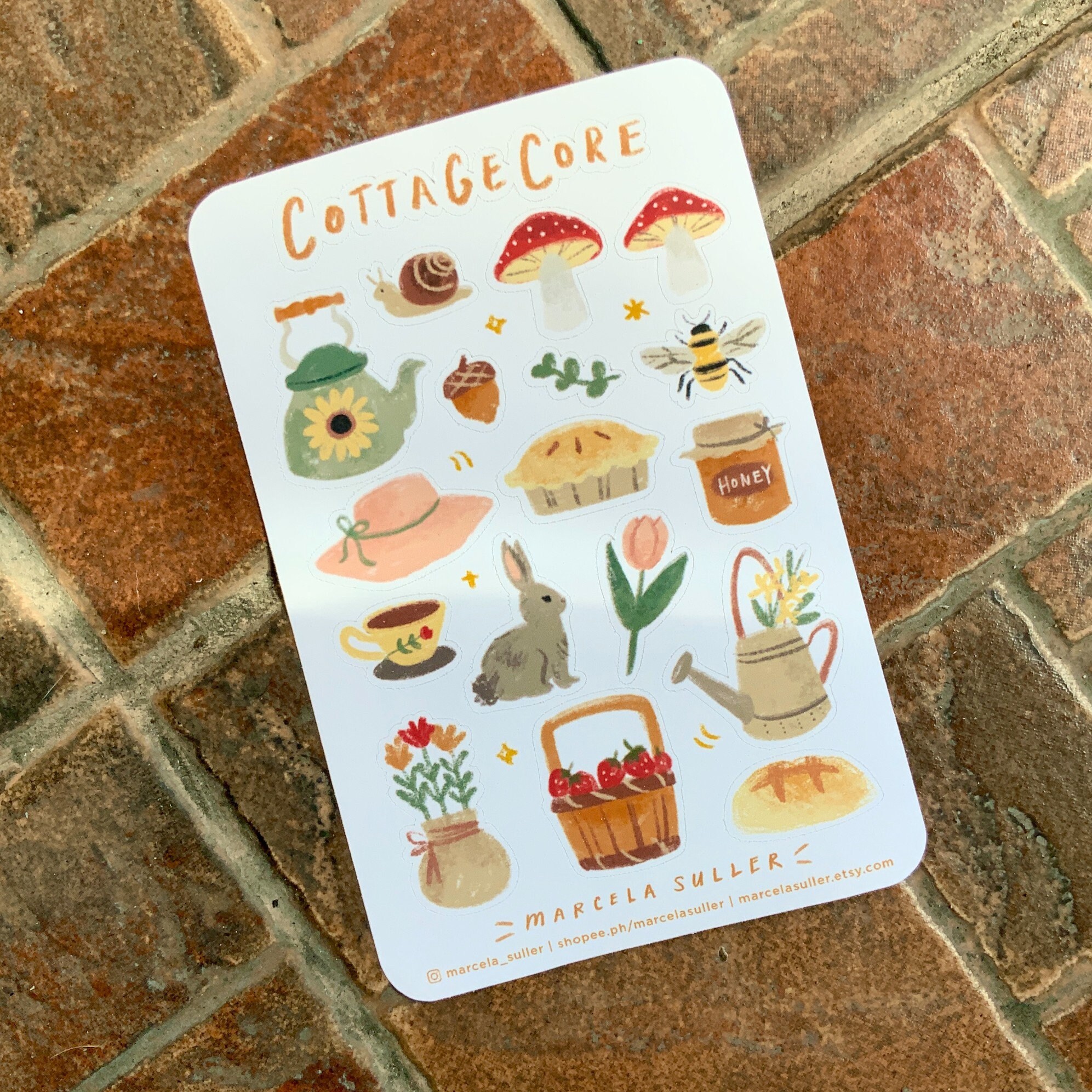 Cottagecore Stickers Picnic Journal Stickers Planner - Etsy