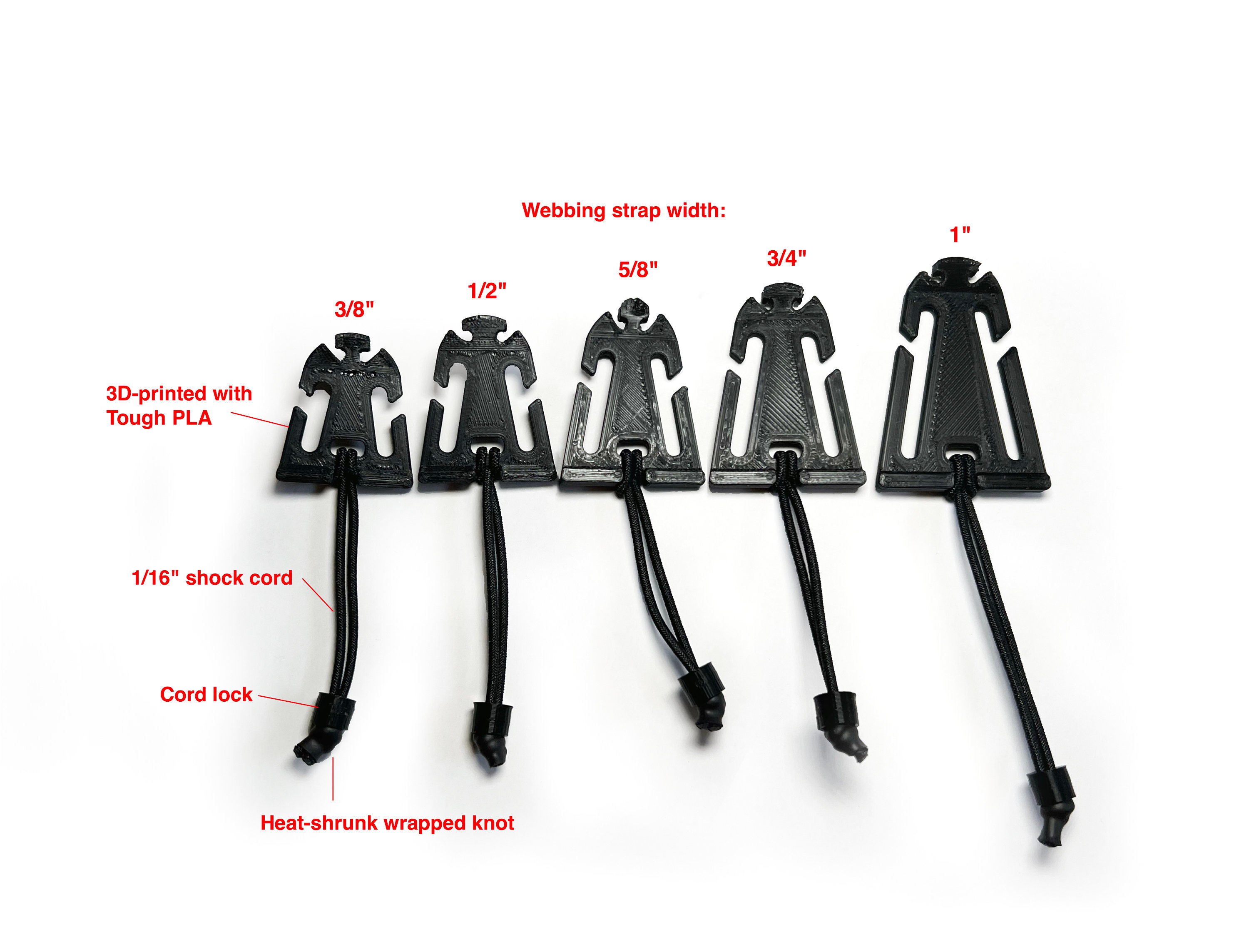 Backpack Webbing Strap Keeper Web Dominator in Multiple Sizes | Etsy