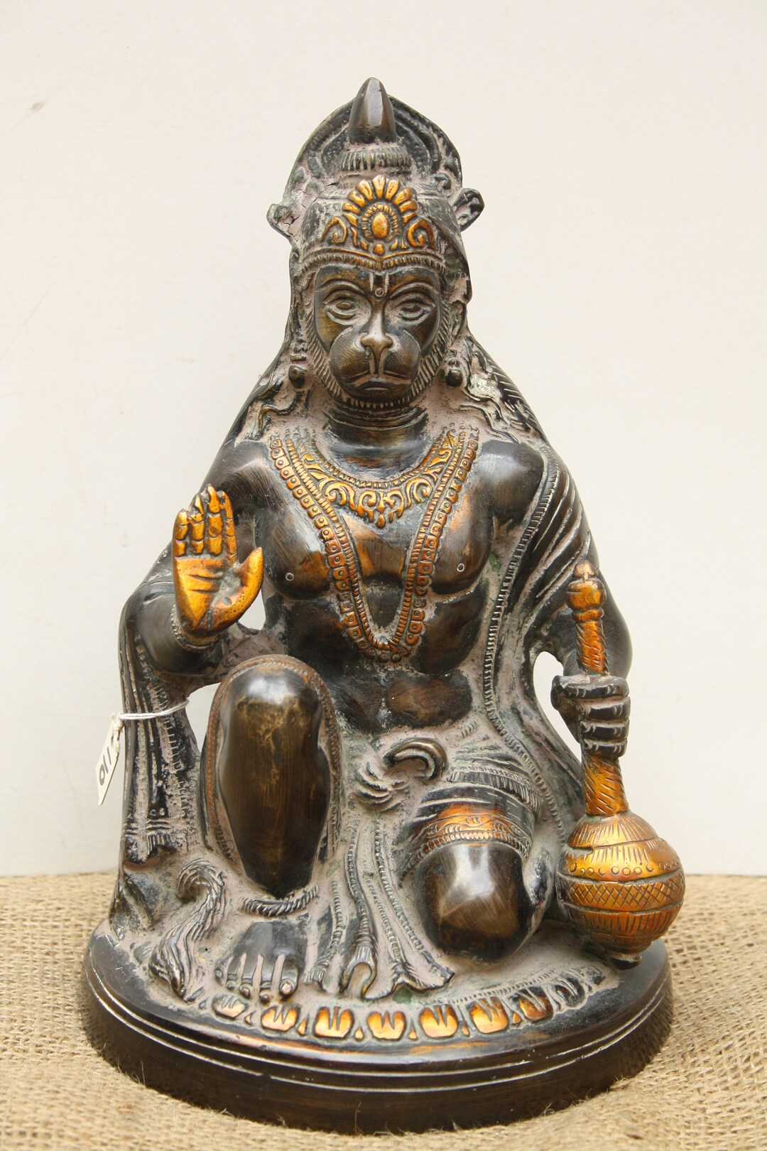 Brass Hanuman Figure Hanuman Ji Brass Figures Flying God Monkey God ...