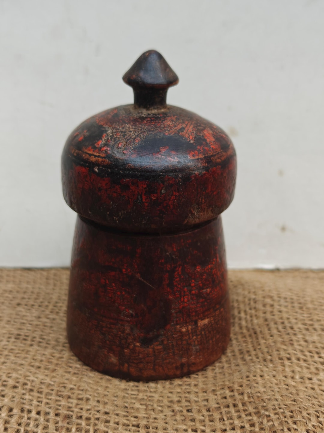 Handmade Indian Vintage Boxes Wood Tikka Box, Painted Bindi Powder - Etsy
