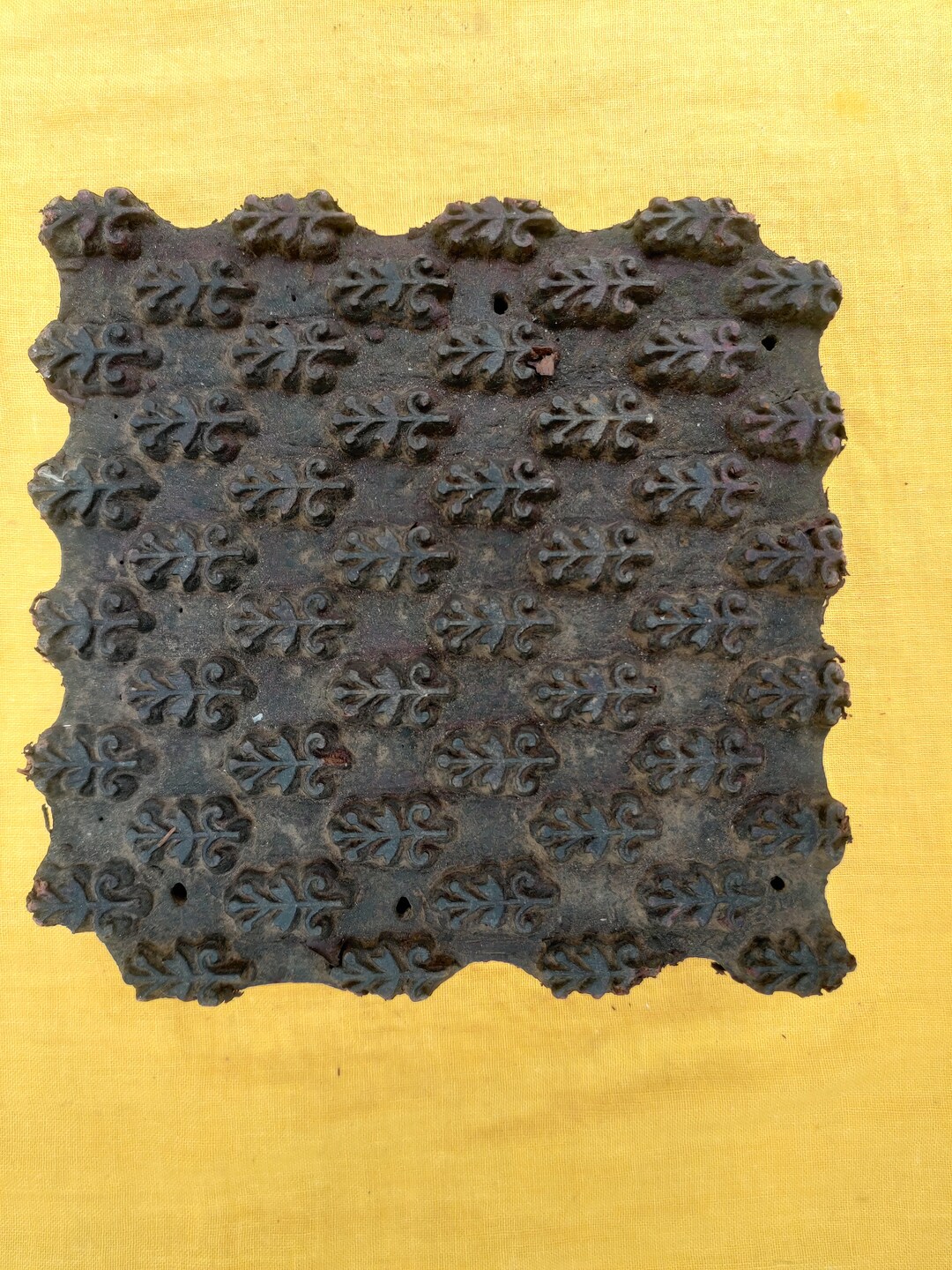 Floral Pottery Stamp/hand Carved Indian Block Printing Stamps/tjaps/wooden Block for Printing ...