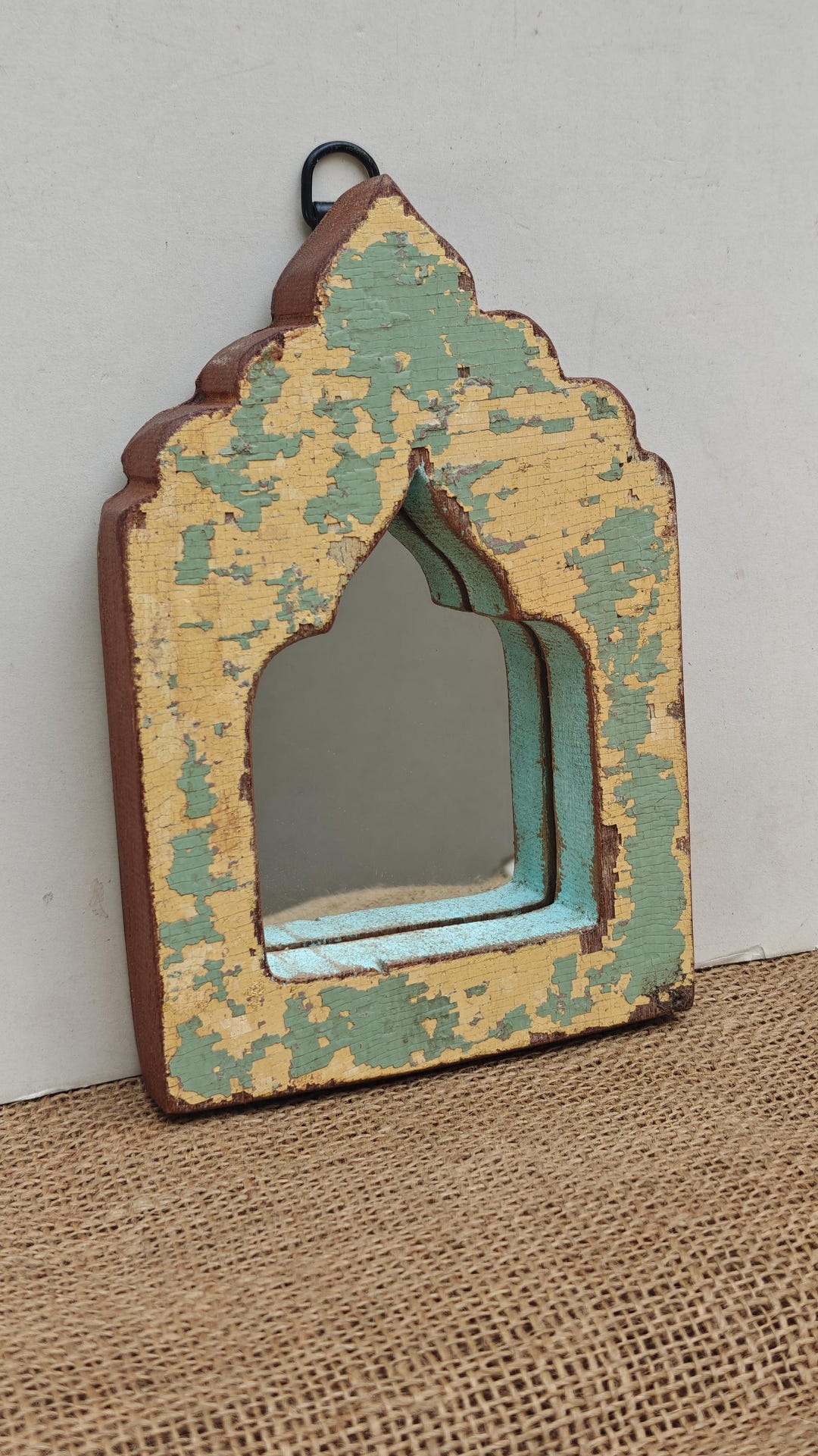 Vintage Wooden Wall Mirror Antique Wood Frame Distressed Wall Mirror ...